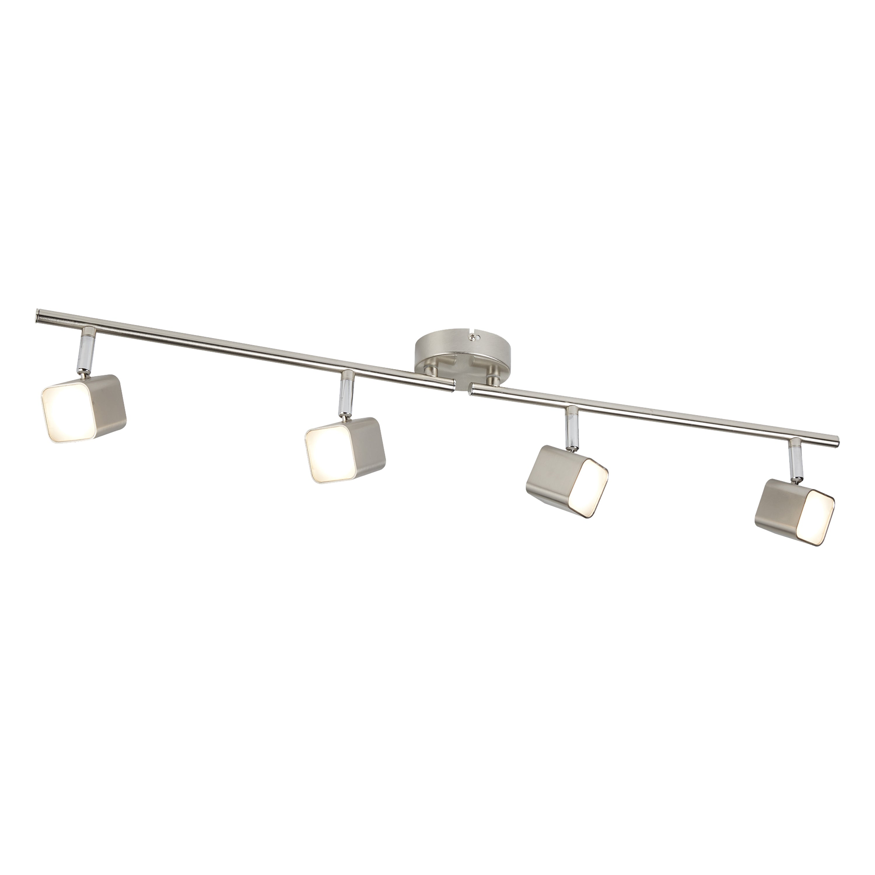 Buy Searchlight Quad 4 Light LED Silver Square Head Split Bar Spotlight