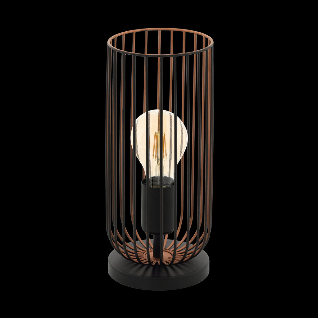 Buy Eglo Roccamena Black & Copper Wire Table Lamp
