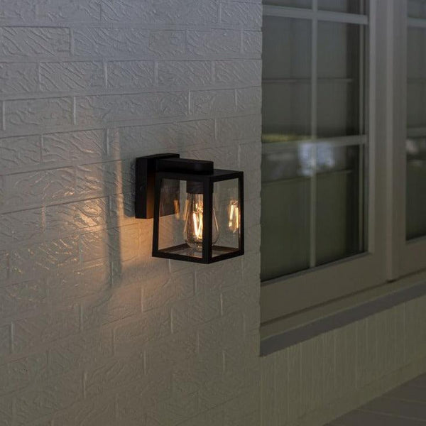 Buy Lutec Shiva Outdoor Down Black Wall Light