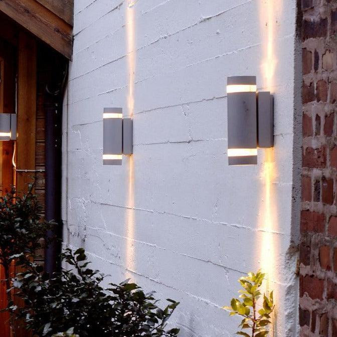 Buy Lutec Focus Outdoor Up & Down Wall Light In Dark Grey