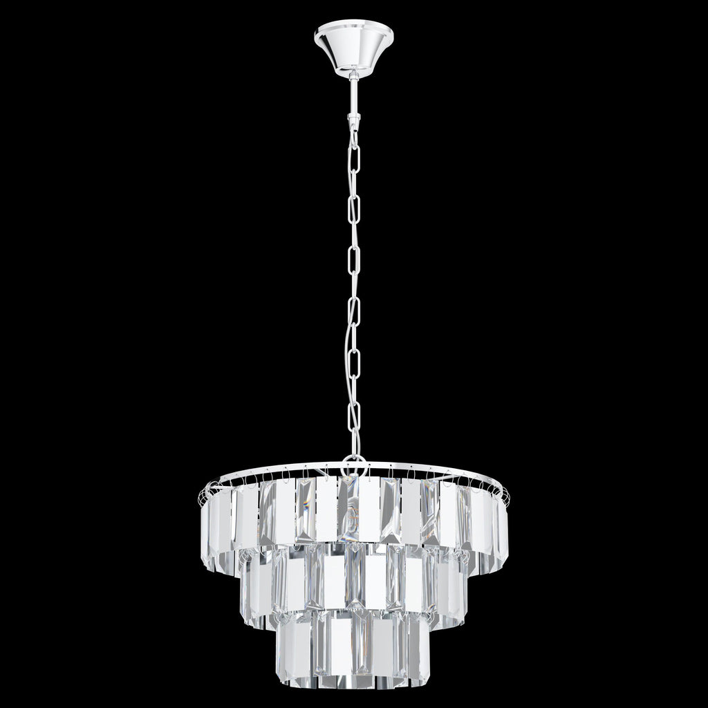 Buy Eglo Erseka Crystal Glass & Chrome Ceiling Pendant - 38.5cm