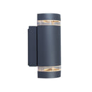 Buy Lutec Focus Outdoor Up & Down Wall Light In Dark Grey