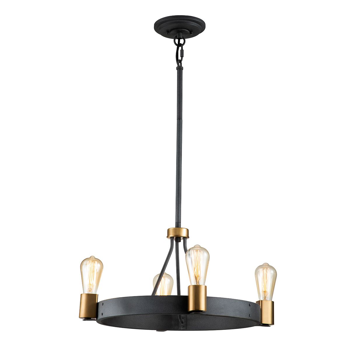 Buy Silas 4 Light Zinc Pendant or Semi Flush Ceiling Light