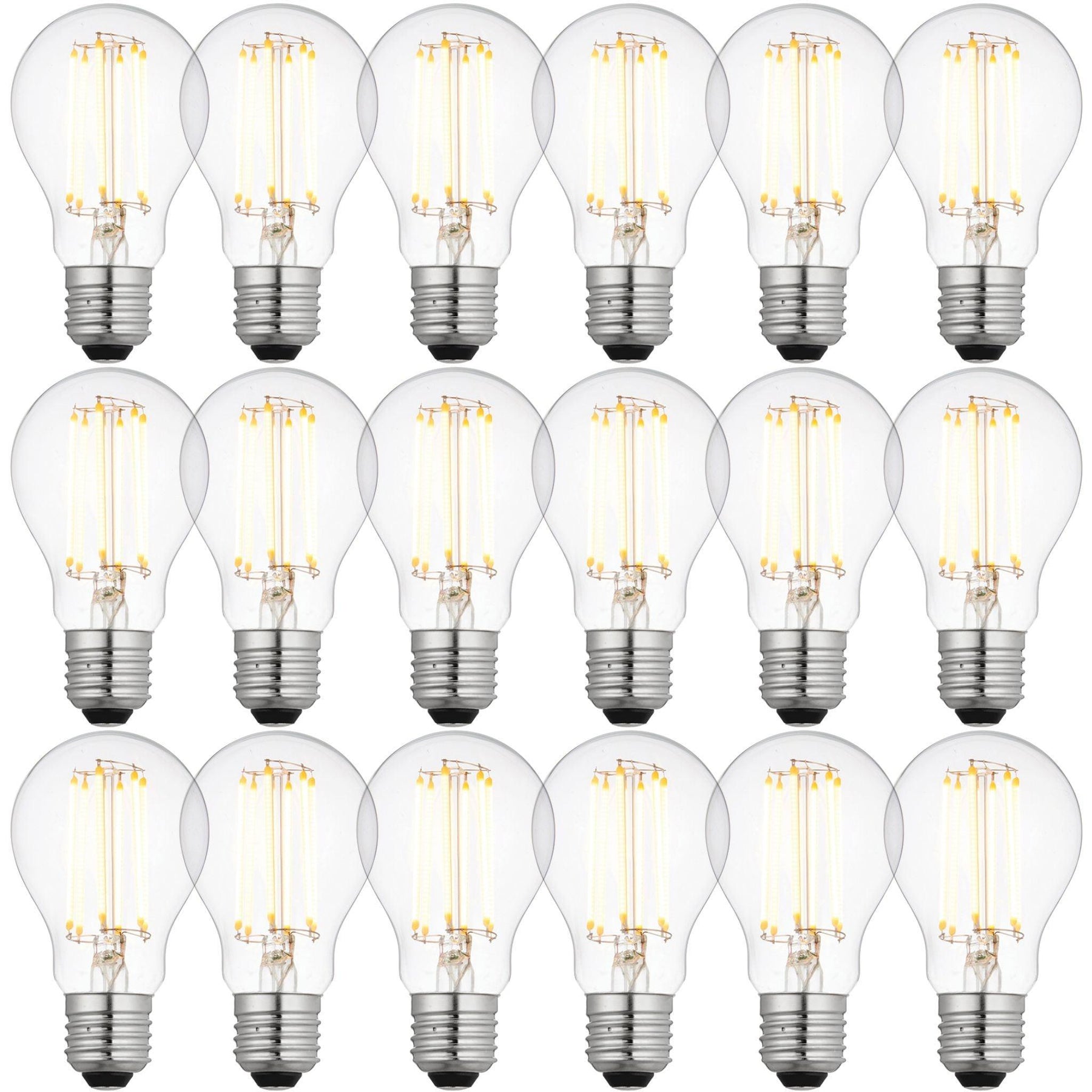 Buy 18 x E27 LED Dimmable Filament 6W Lamp/Bulb (40W Equivalent)