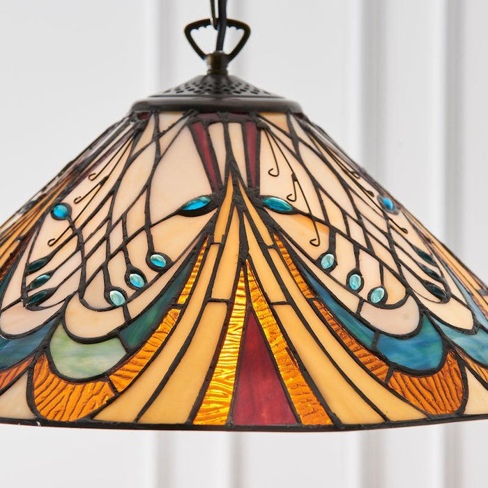 Buy Hector Medium Tiffany Ceiling Light, single bulb fitting