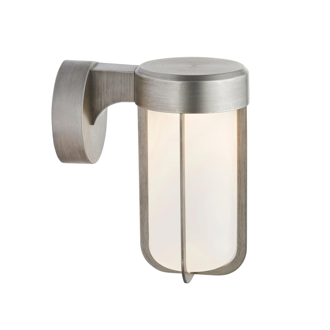 Buy Newquay LED Silver Outdoor Wall Light with Frosted Shade