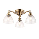 Buy Endon Hansen 3 Light Brass Semi-Flush Ceiling Light