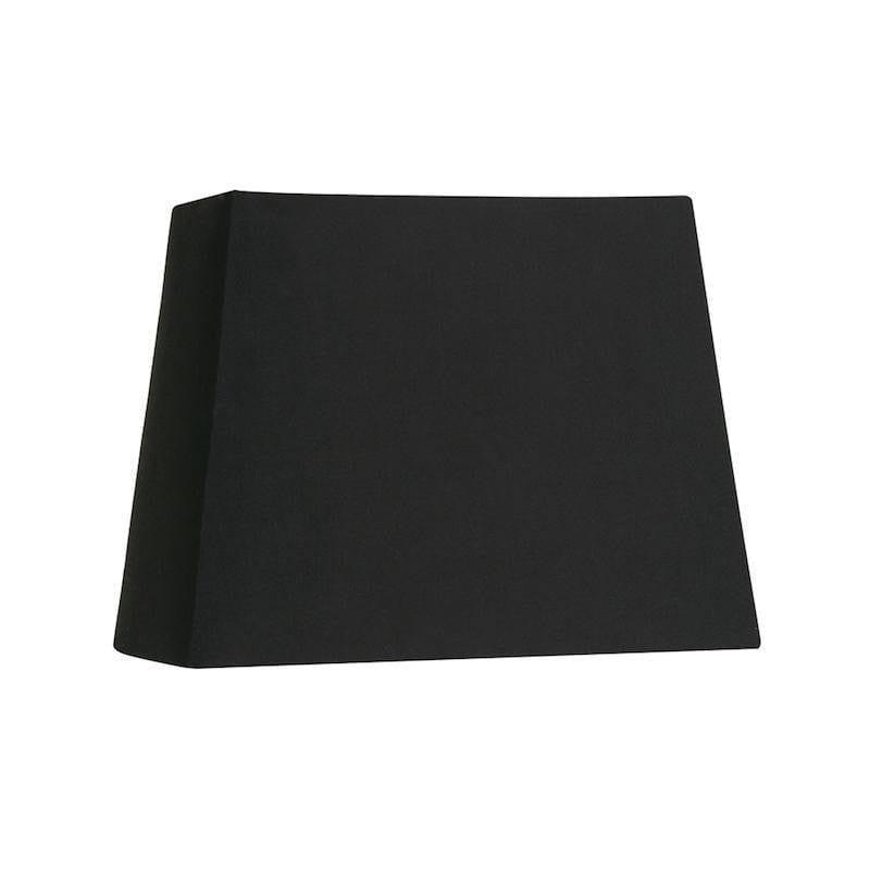 Buy Oaks Lighting 14" Rectangle Black Hard Lining Lamp Shade