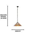 Buy Hector Medium Tiffany Ceiling Light, single bulb fitting