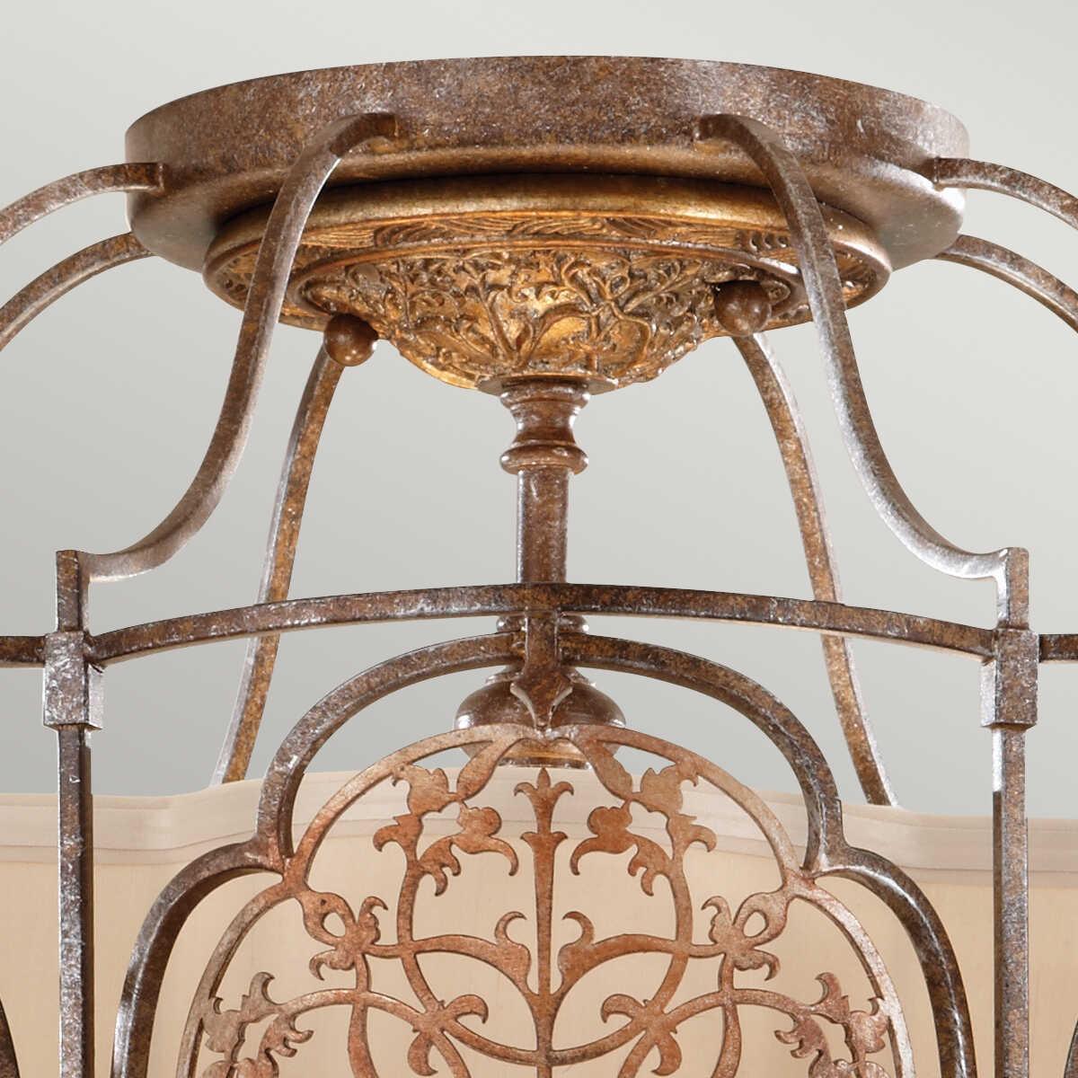 Buy Feiss Marcella British Bronze Semi-Flush Ceiling Light