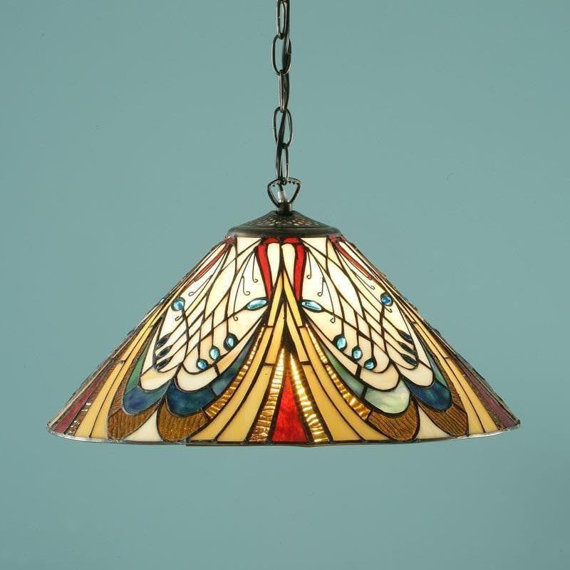 Buy Hector Medium Tiffany Ceiling Light, single bulb fitting