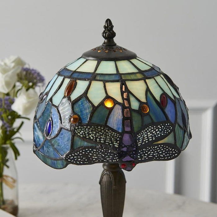 Buy Blue Dragonfly Tiffany Intermediate Table Lamp - Tiffany Lighting
